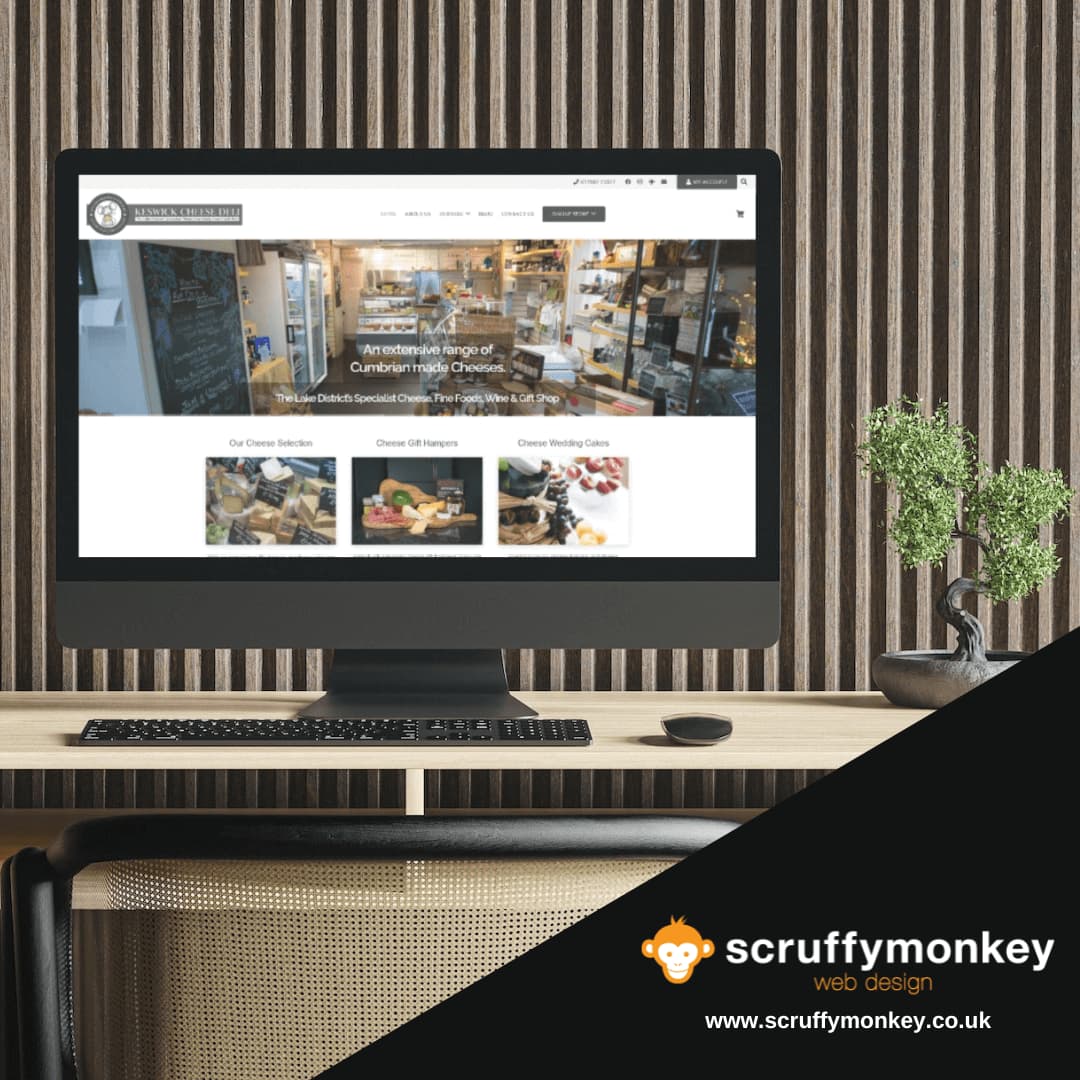 Keswick Cheese Deli - Scruffymonkey Web Design Bolton